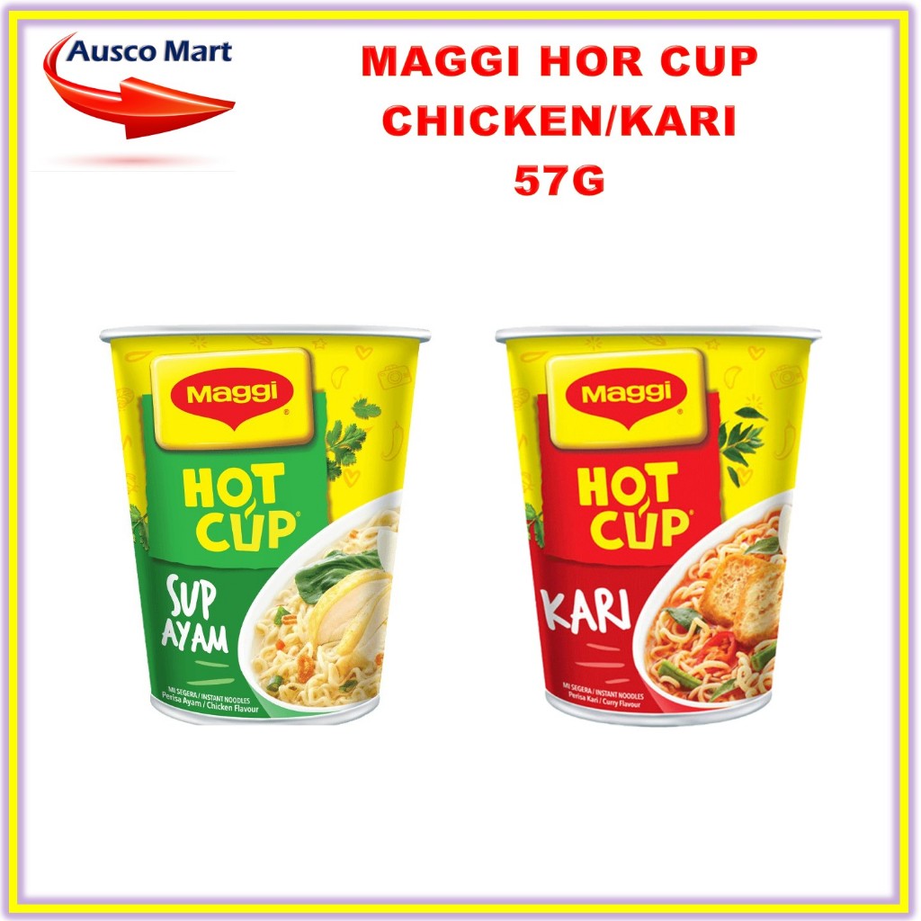 MAGGIE HOT CUP CHICKEN/KARI FLAVOR 57G | Shopee Malaysia