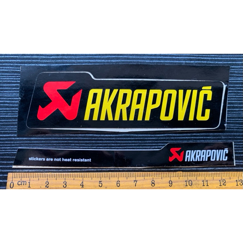 ORIGINAL AKRAPOVIC DEALER STICKERS | Shopee Malaysia