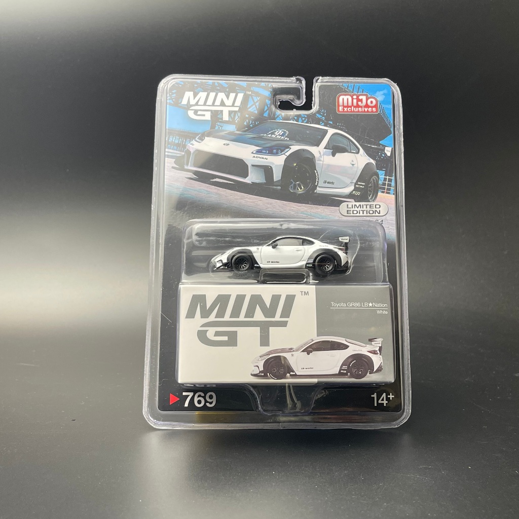 Mini GT - Toyota GR86 LB★Nation - White - MiJo Exclusives | Shopee Malaysia