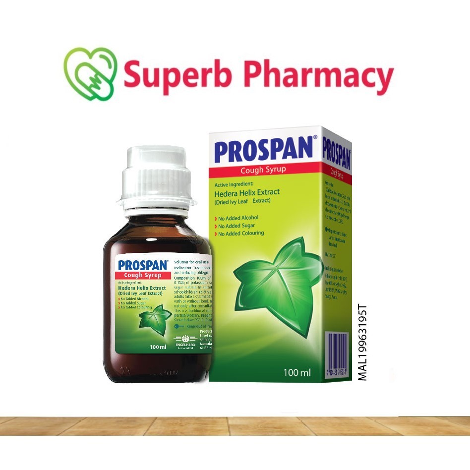 PROSPAN F COUGH SYRUP 100ML ( More Potent Ivy Leaf Extract ) - For ...