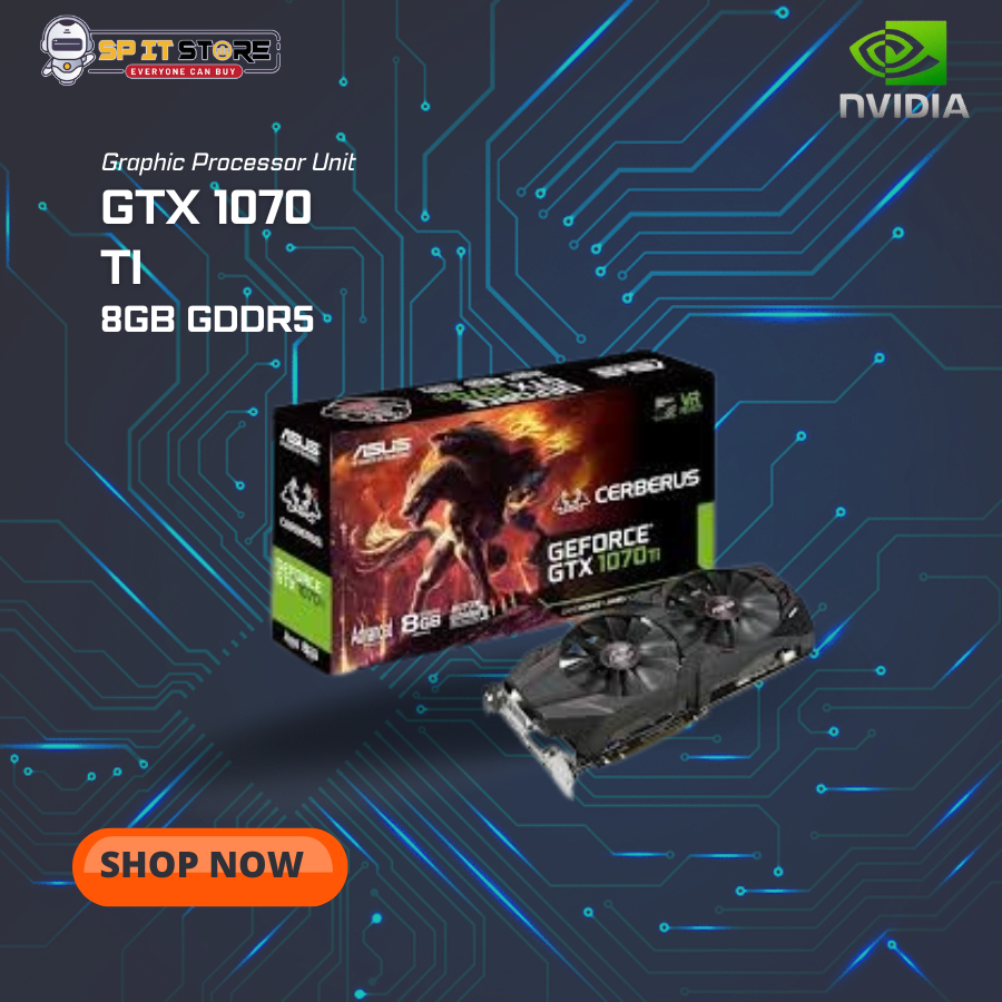 NVIDIA CERBERUS GTX 1070 TI 8GB GRAPHIC CARD ( SECONDHAND) | Shopee ...
