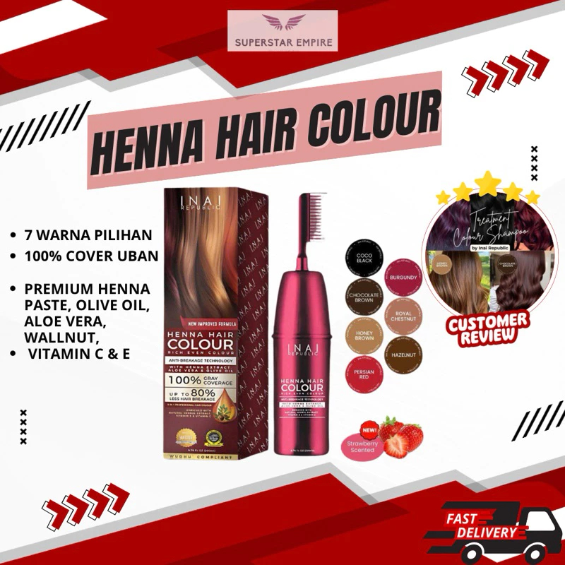 PEWARNA RAMBUT SAH SOLAT | INAI REPUBLIC| HENNA COLOUR SHAMPOO| TELUS ...