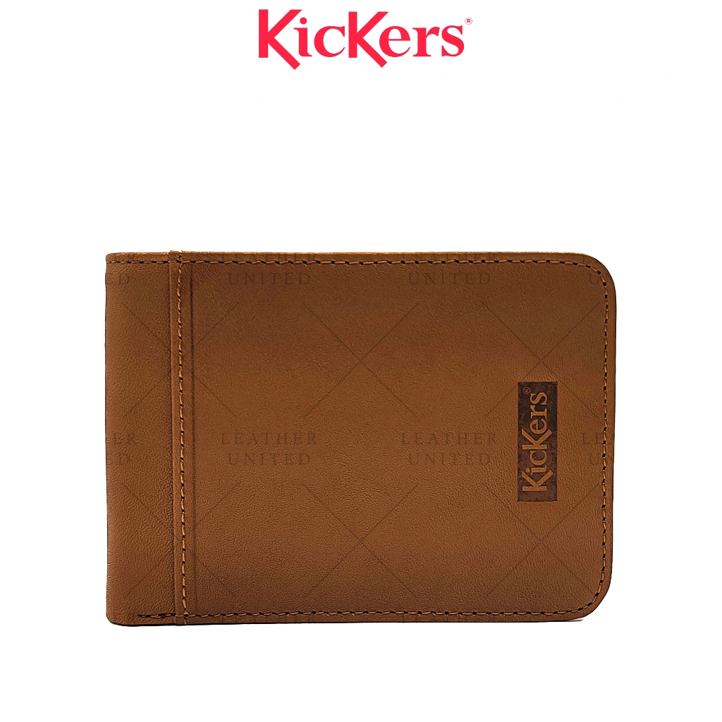 Kickers Genuine Full Grain Cowhide Leather Vertical Mini Wallet Card ...