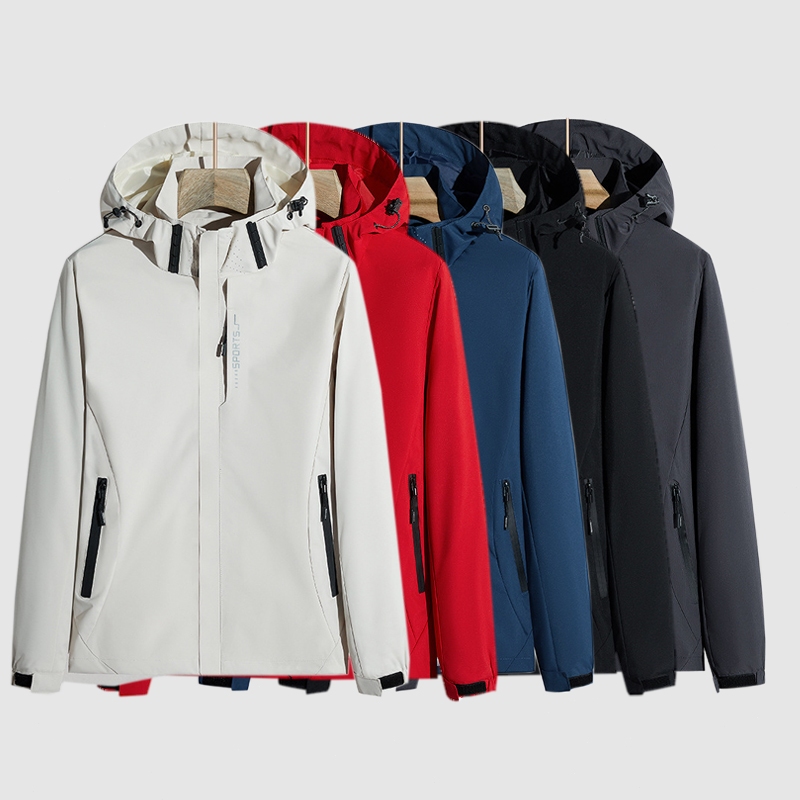 【Unisex】Waterproof Jacket Womens Hoodie Removeable WindbreakerJacket ...