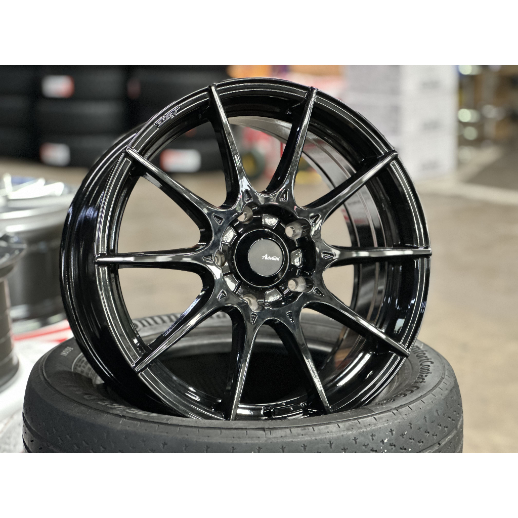NEW 16X7J Advanti Storm S1 Rim (set of 4) Gloss Black 5X114.3 Civic ...