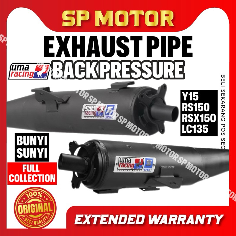 100% ORIGINAL 32MM EXHAUST PIPE UMA RACING BACK PRESSURE FOR YAMAHA ...