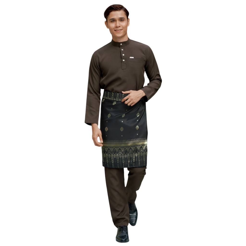 Daniel Baju Melayu - Dark Brown By Zefiks | Shopee Malaysia