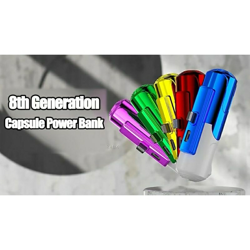[Capsule power bank] Emergency power bank/ mini fast charging power ...
