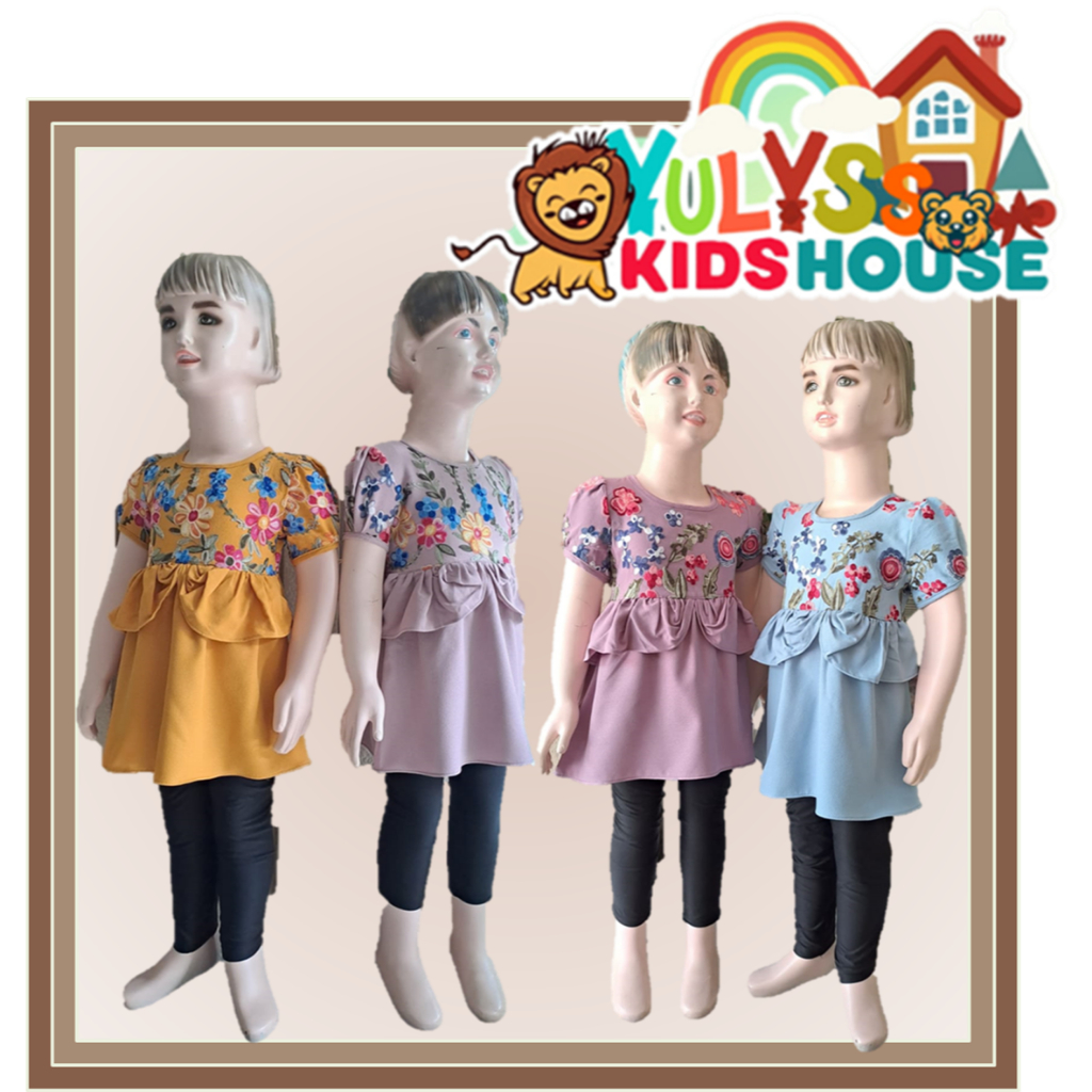 Blouse Sulam Dress Sulam kanak-kanak (2-7 tahun) Girls Embroidered ...