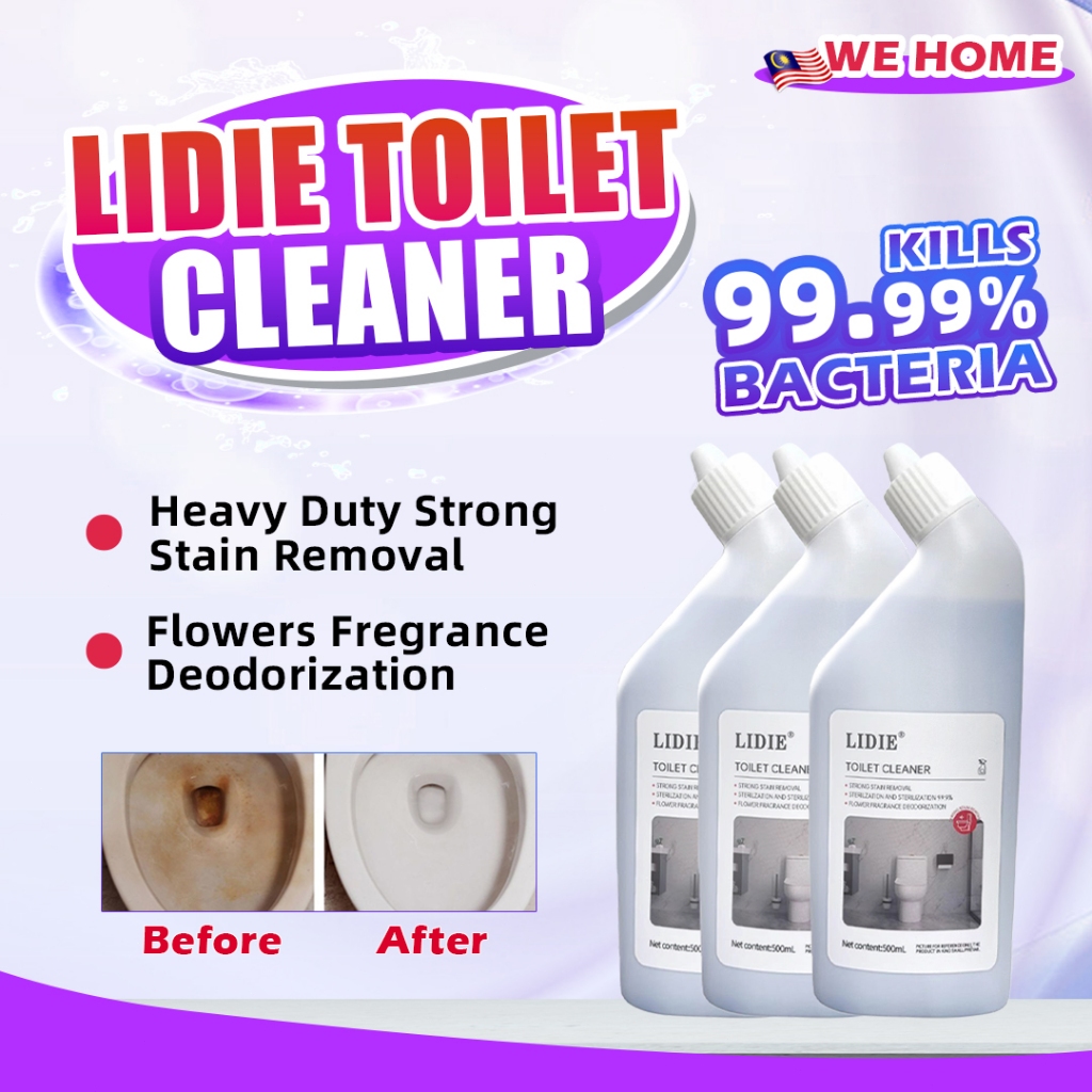 LIDIE Toilet Cleaner Pembersih Mangkuk Tandas Powerful Toilet Stain ...