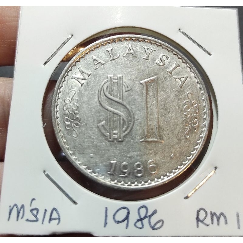 Malaysia Commemorative Coin RM 1 Year 1986 ( Semi Keydate) | Shopee ...
