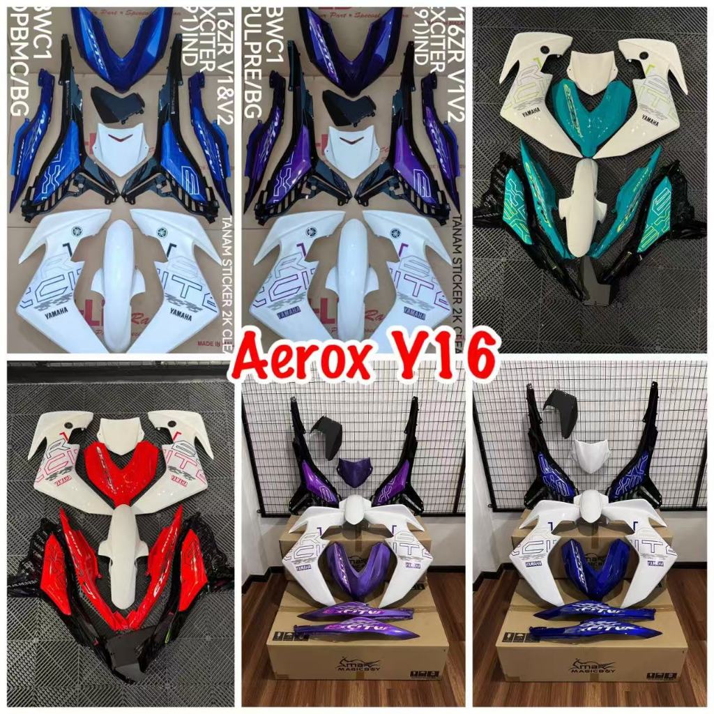 COVERSET AEROX Y16 HLD SIAP TANAM Y16 AEROX DESIGN COVERSET INDO RED GP ...