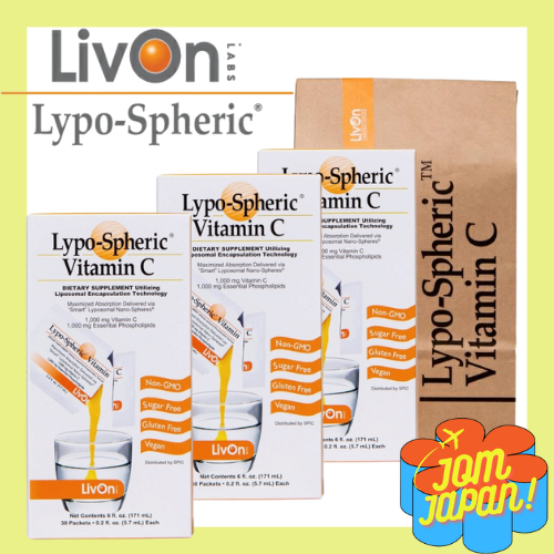 【DIRECT FROM JAPAN】 Lypo-Spheric Vitamin C, 1 box (30 packets)/3 boxes(30 packs X 3) | Shopee ...