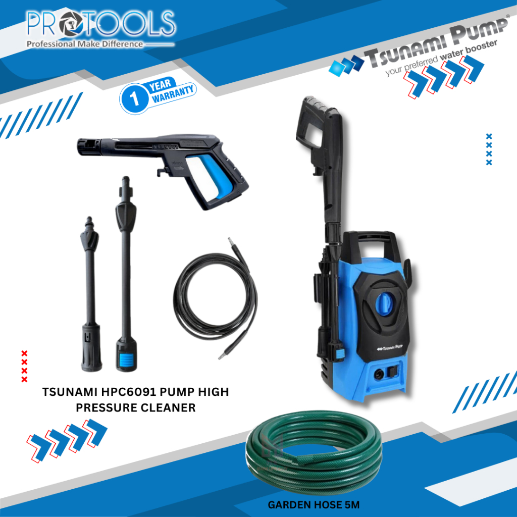 TSUNAMI HPC6091 HIGH PRESSURE WASHER CLEANER / WATER JET TSUNAMI PUMP ...