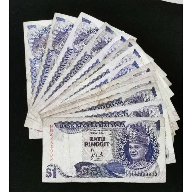 Offer Banknote Malaysia Rm1 Siri 6 With AVF Condition Kurang Cantik ...