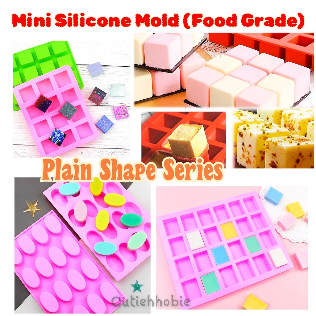 Mini Plain Mold Silicone Mold Jelly Chocolate Handmade Soap Mould ...