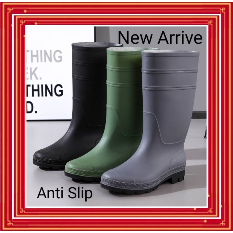 Kasut sawah bendang lelaki tinggi 38cm/Kasut kebun/High quality men ...