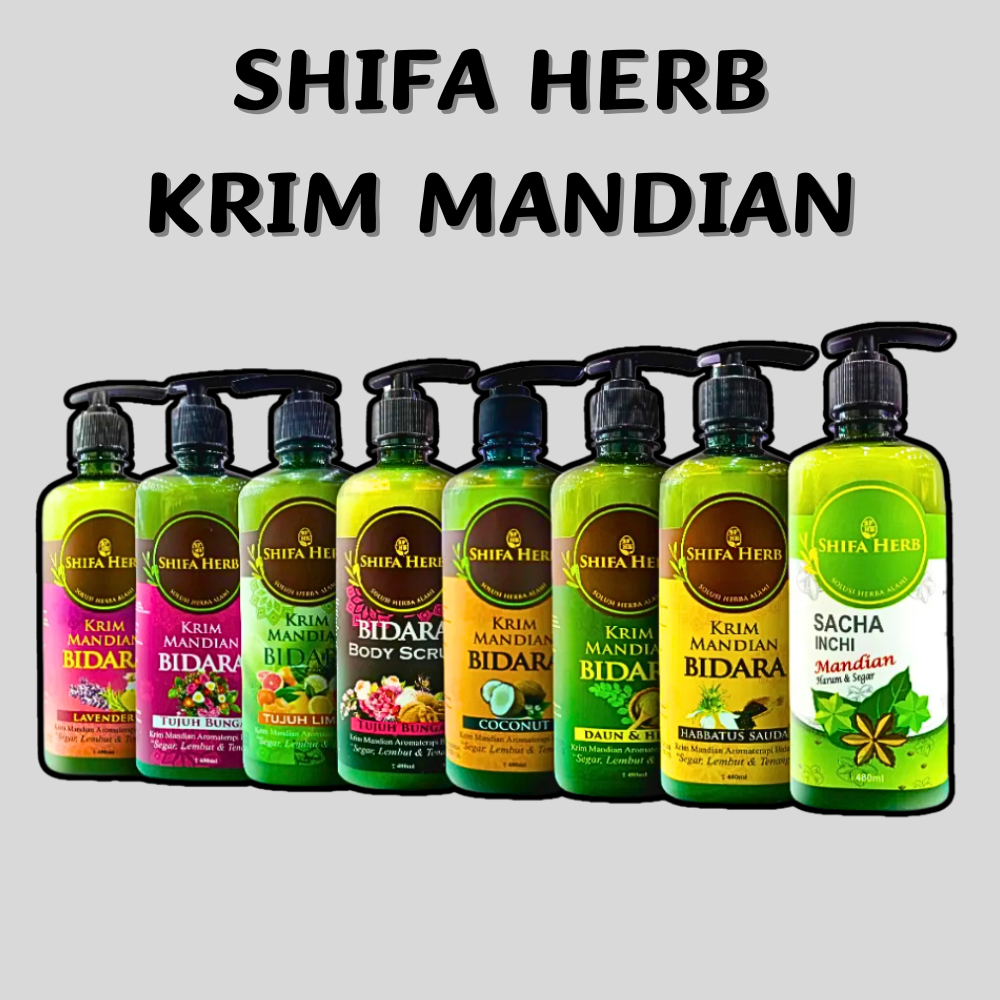 SHIFA HERB Mandian Bidara 480ml Daun & Herb Habbatus Sauda Lavender ...