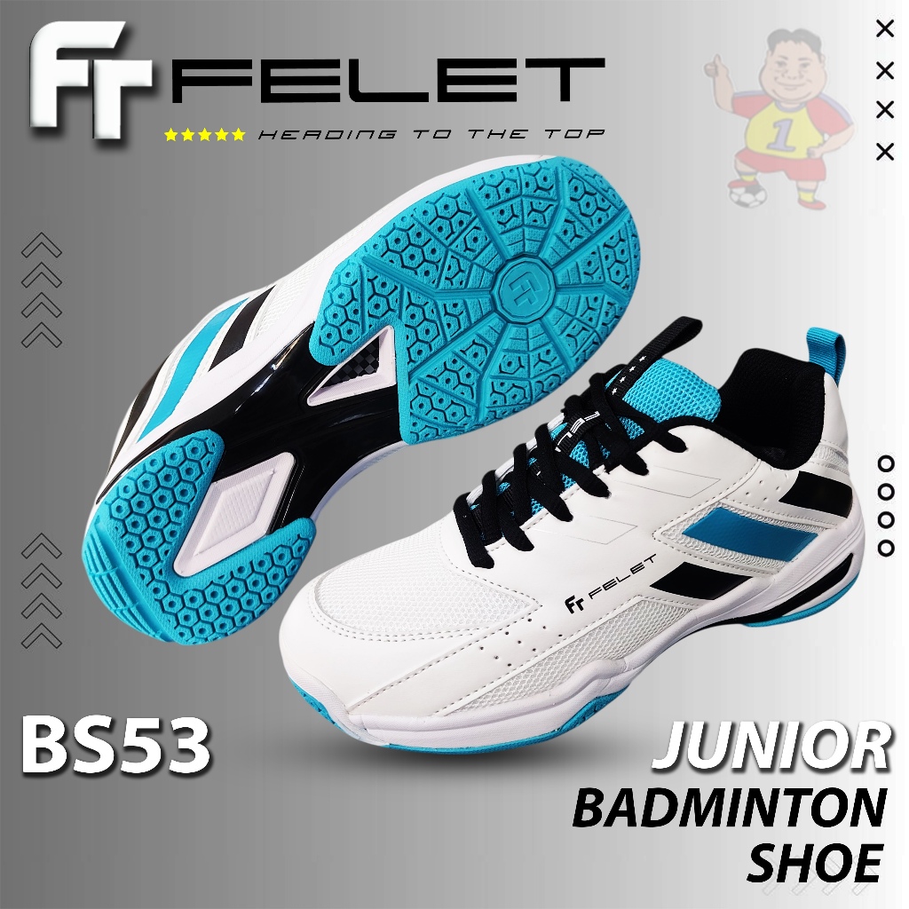 Felet Original Junior Badminton Shoes Kasut Badminton BS53 | Shopee Malaysia