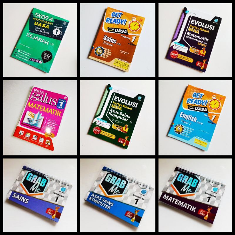 NOTA GRAB ME PRE 2024 KSSM TINGKATAN 1 📚 BUKU TEKS & KERTAS SOALAN UASA ...