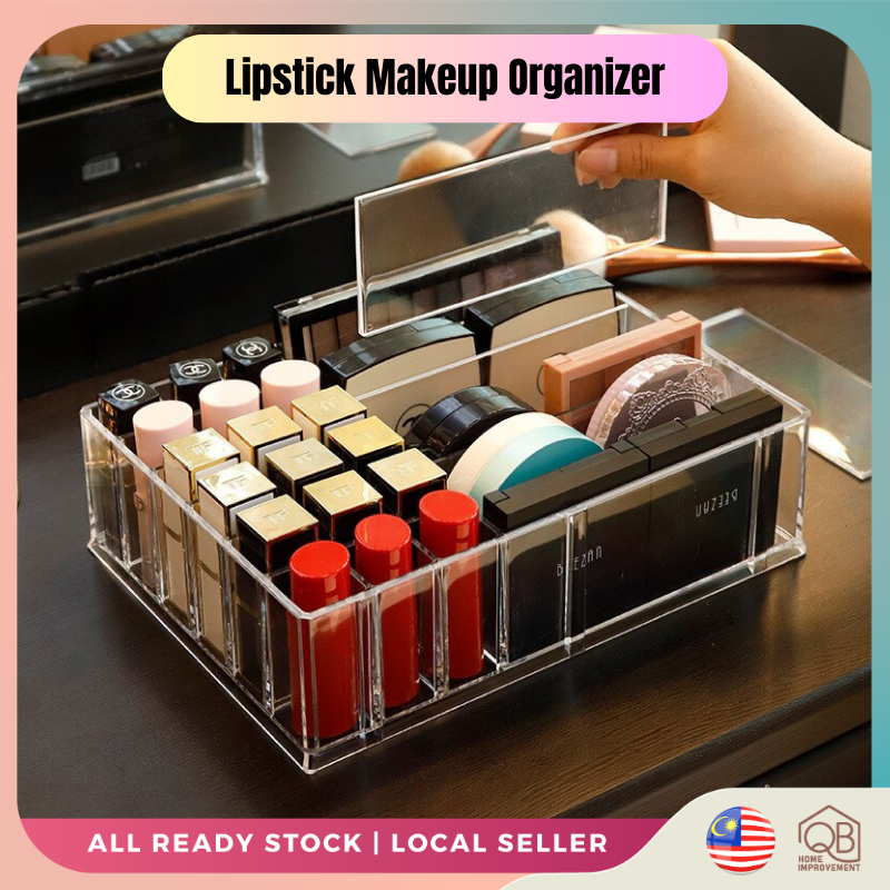 24 Grid Transparent Acrylic Makeup Organizer Tempat Letak Makeup ...