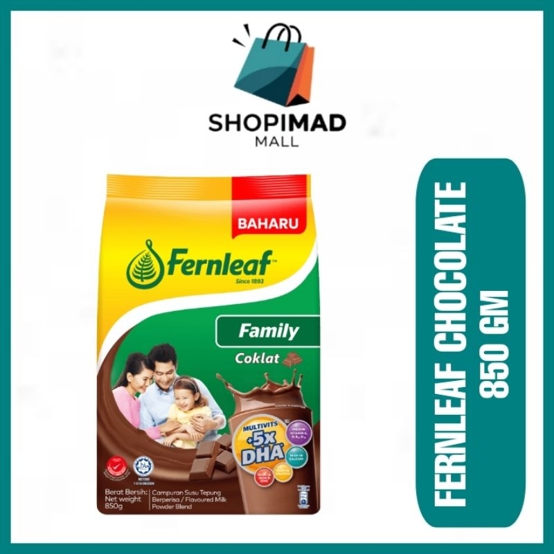 FERNLEAF FAMILY CHOCOLATE 850GM | SUSU COKLAT FERNLEAF | Shopee Malaysia