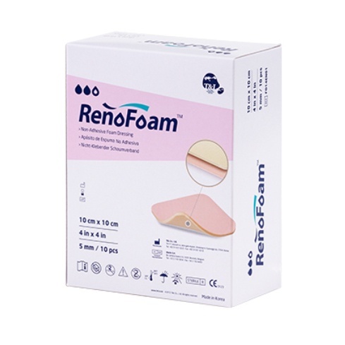 RENOFOAM NON-ADHESIVE FOAM DRESSING 10CMX10CM 1 PCS | Shopee Malaysia