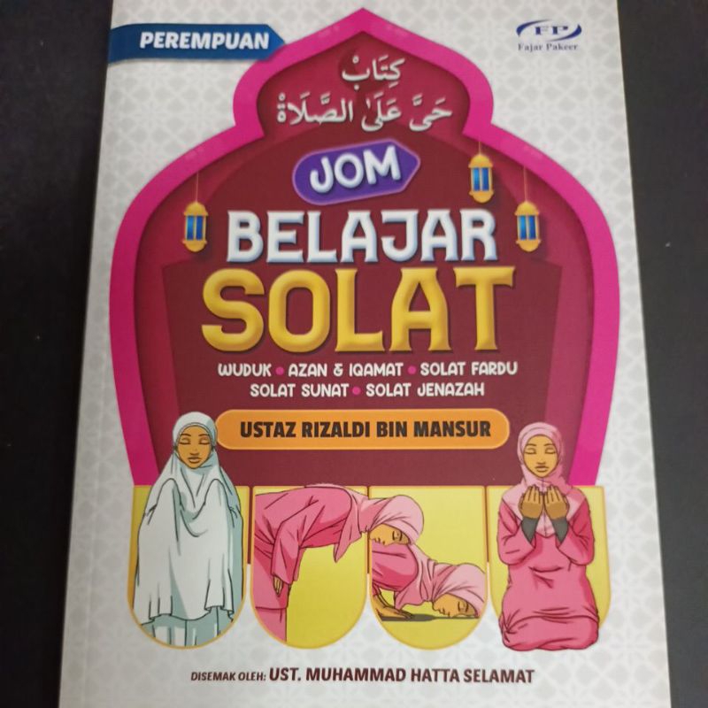 buku jom belajar solat (perempuan) kertas kilat gambar warna | Shopee ...
