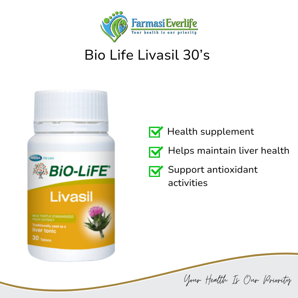 Bio Life Livasil 30s- 28 Nov 2025- a liver tonic supplement containing ...