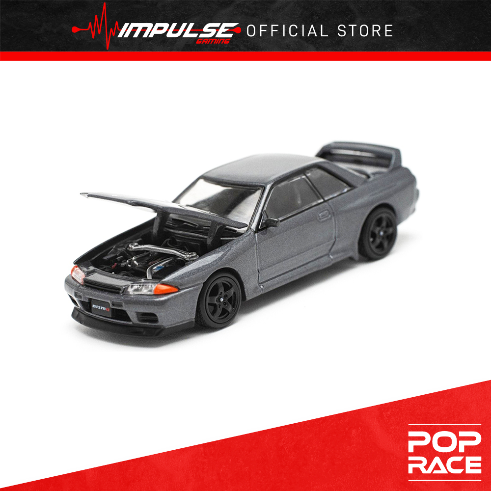 PopRace 1/64 Nissan GTR R32 Gun Grey Metallic PR640101 | Shopee Malaysia