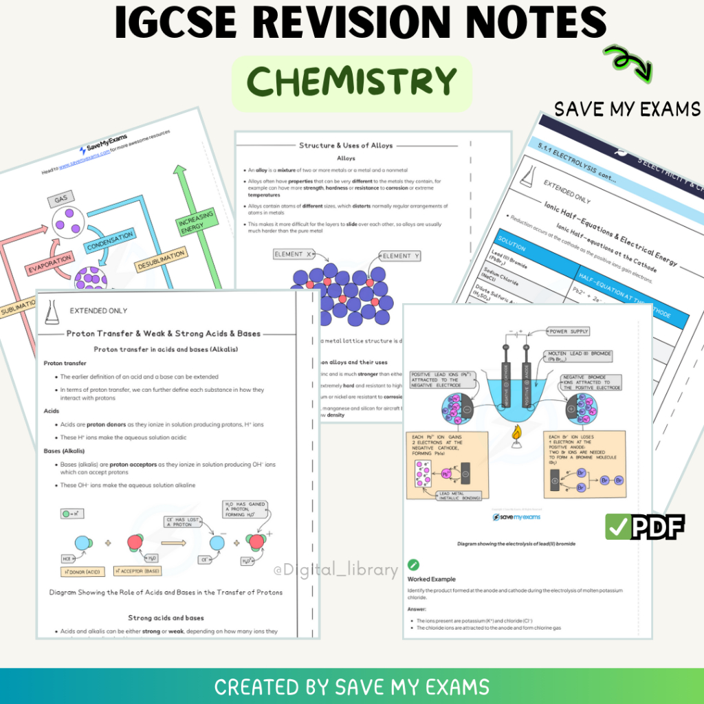IGCSE Chemistry Notes / Revision Notes (SME) | Shopee Malaysia