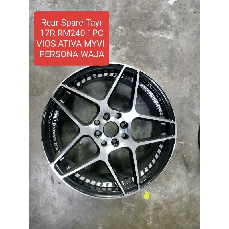 USED SPORT RIM 17 INCH ( 2023Y VIOS SPARE TAYAR BOLEH) RM240 1BIJI RIM ...