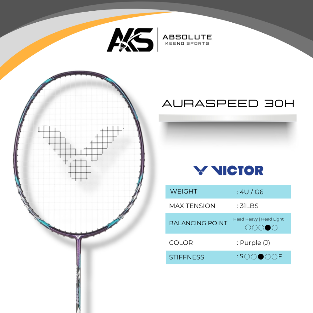 VICTOR Auraspeed 30H Badminton Racket | Shopee Malaysia