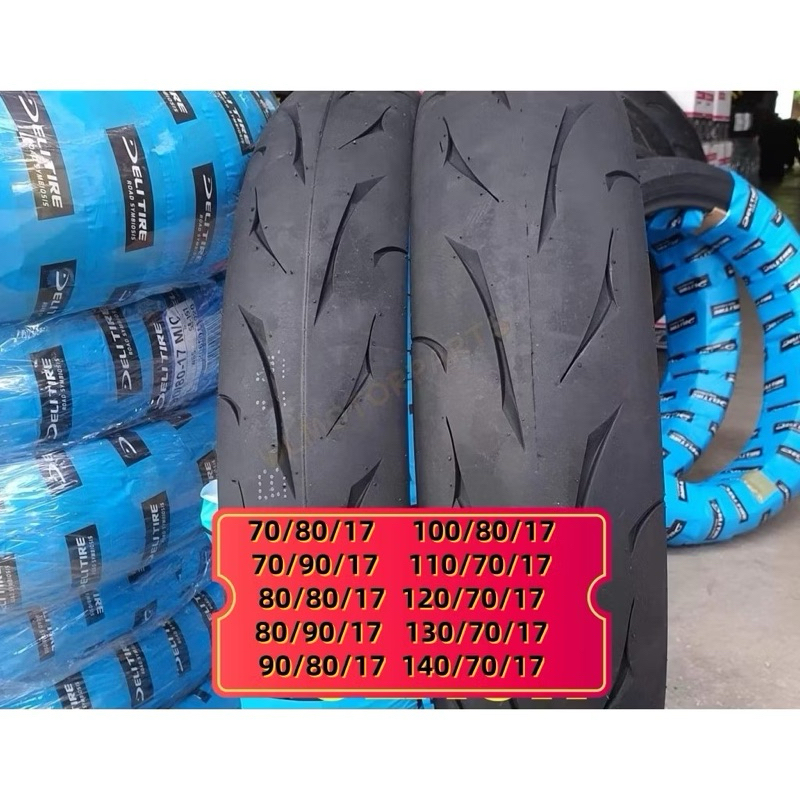 17'' SWALLOW DELI TIRE SLASH SB151 Tubeless Tyre Motorcycel 70/80 70/90 ...