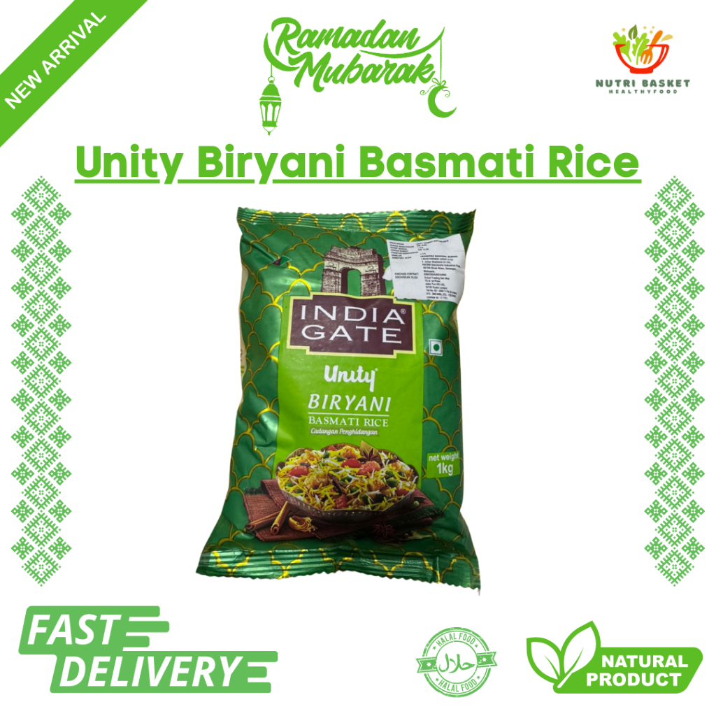 Premium India Gate Unity Biryani Basmati Rice - 1kg-5kg | Shopee Malaysia