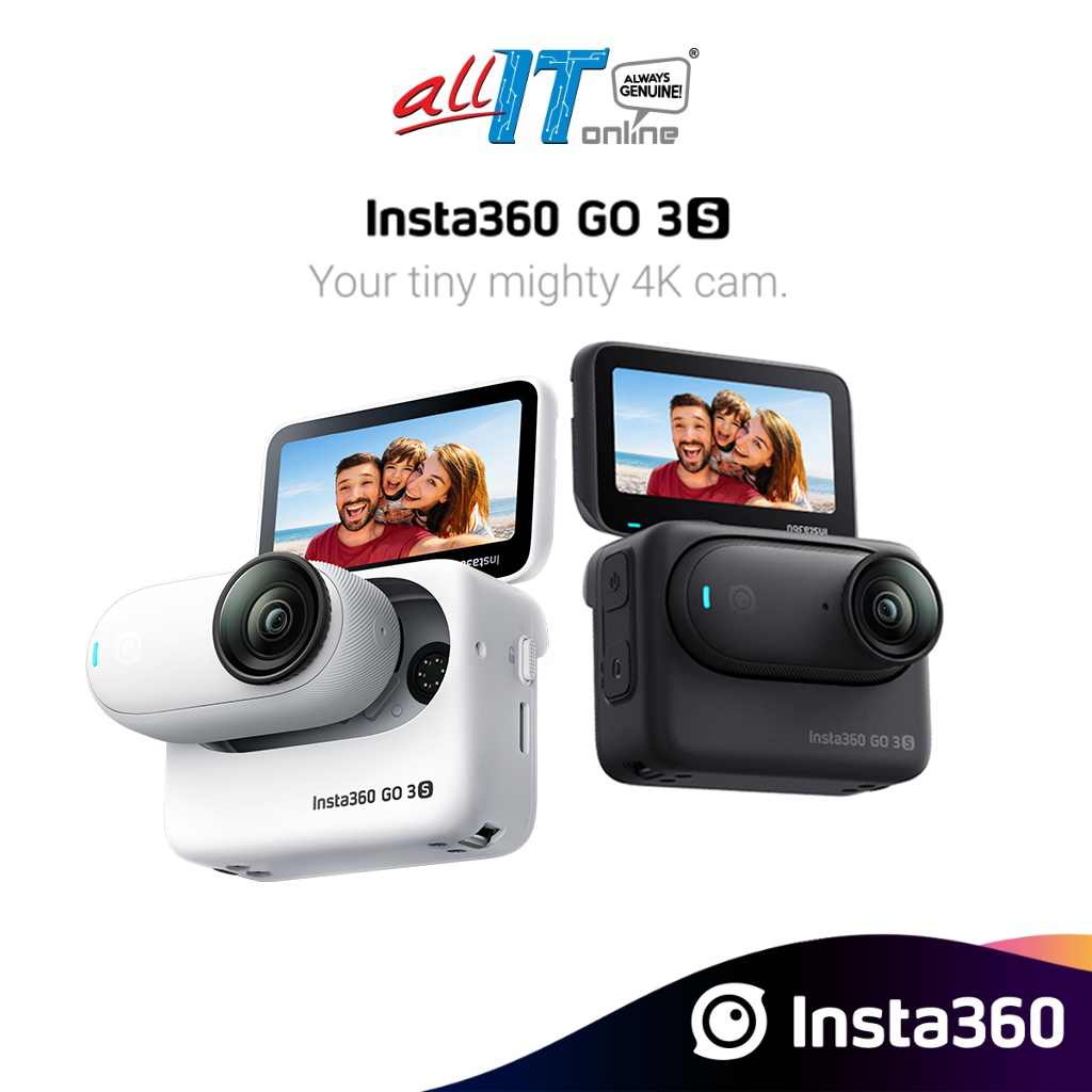 Insta360 GO 3S - The 4K Tiny Mighty Portable Vlogging Action Cam 4K Video (128GB) - Standard ...