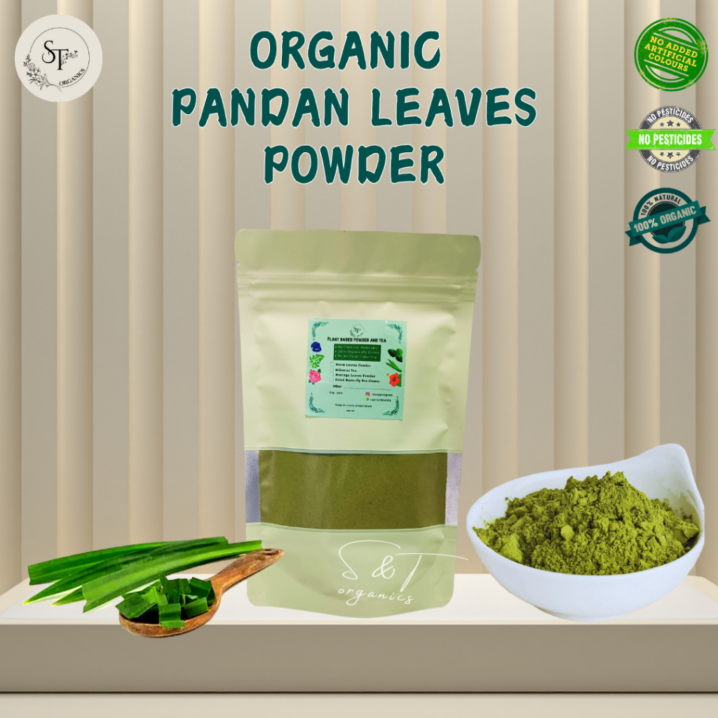 100% Pure Natural Pandan Leaves Powder (30/ 50g) | Natural Food ...