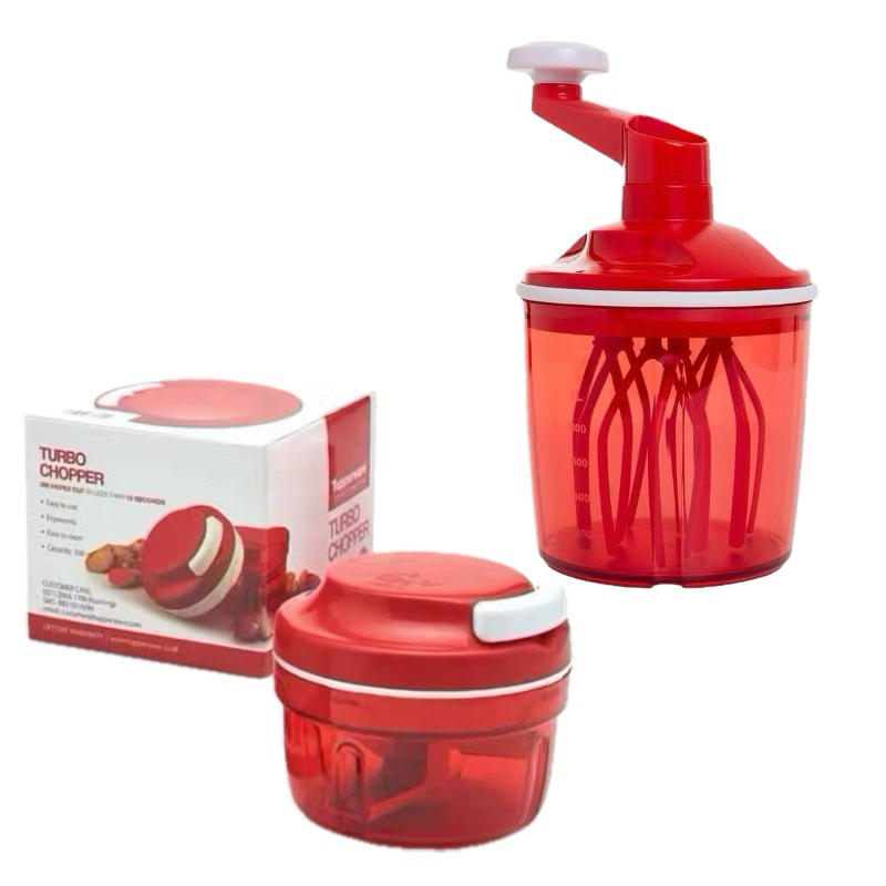 Tupperware Turbo Chopper 300ml onion cutter Speedy Chef 1.35L ice cream ...