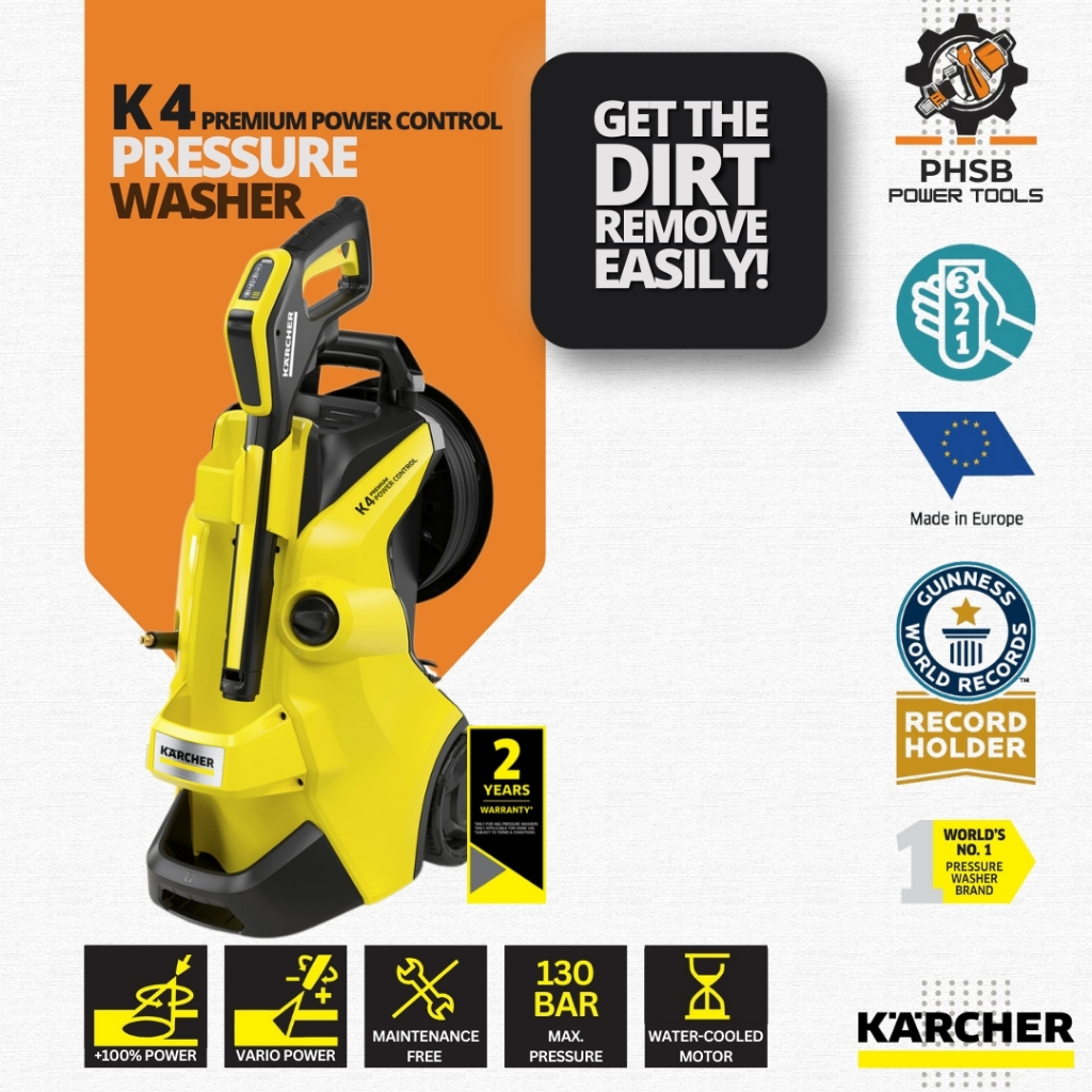 KARCHER HOME & GARDEN | K4 PREMIUM POWER CONTROL KARCHER PRESSURE ...