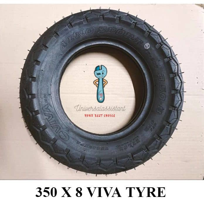 VIVA 350X8 Tyre 350-8 Tayar 3.50-8 Tire 350 8 Tyres VESPA ORIGINA TUBED ...