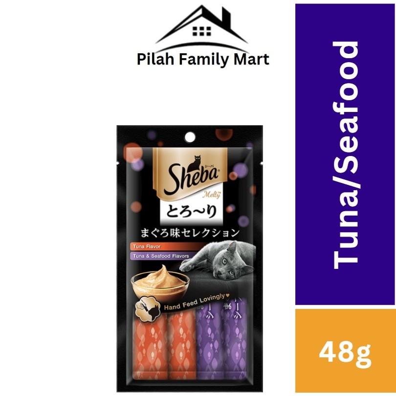 Tuna / Tuna & Seafood SHEBA Cat Treat 4 x 12g (48g) | Shopee Malaysia