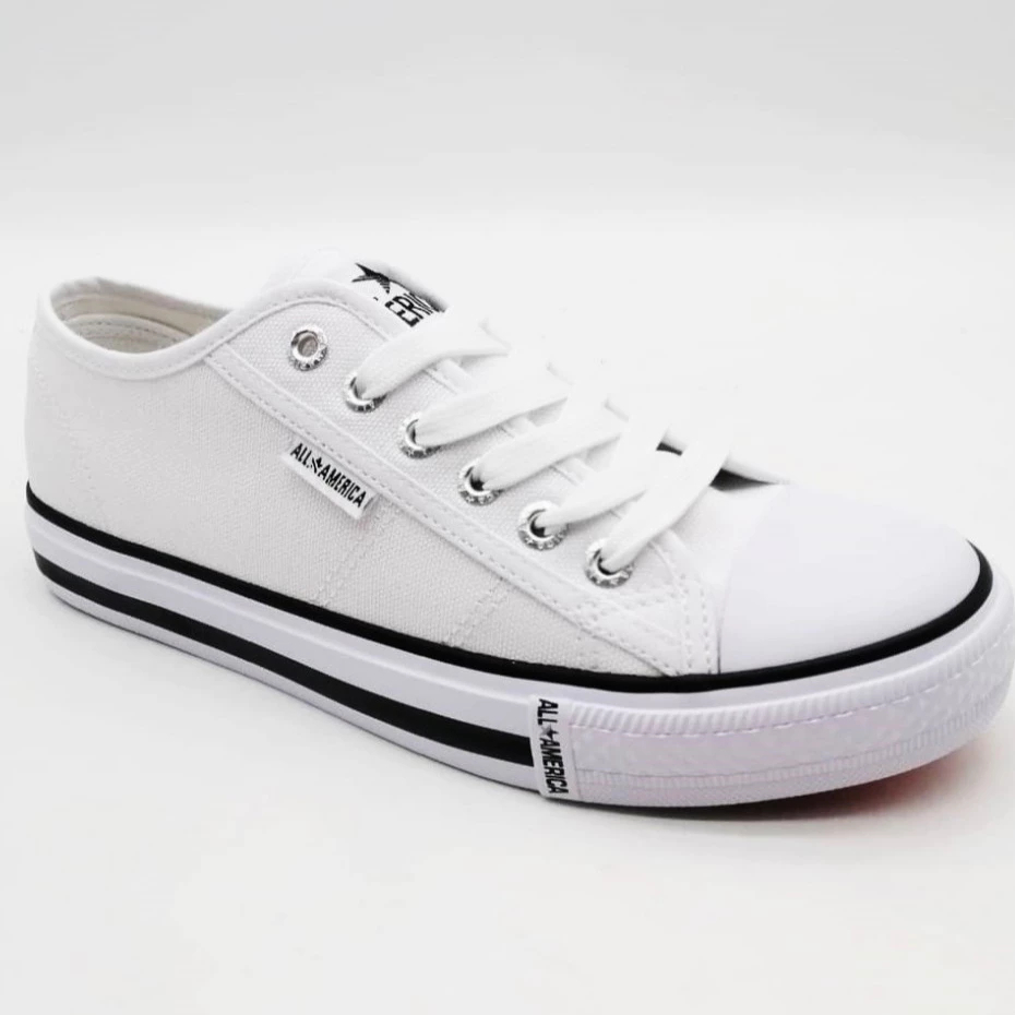 [SIZE 38-45] ALL AMERICA 2337WB New Arrival SCHOOL WHITE SHOES/ KASUT ...