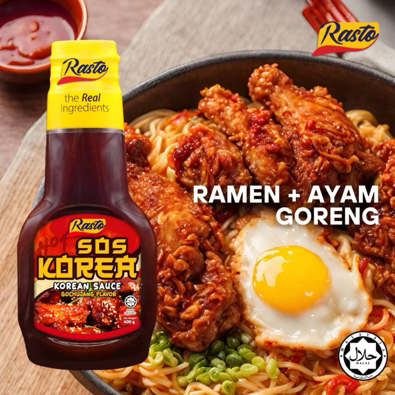 Sos Korea Rasto Gochujang Flavour Halal Korean Sauce 400g | Shopee Malaysia