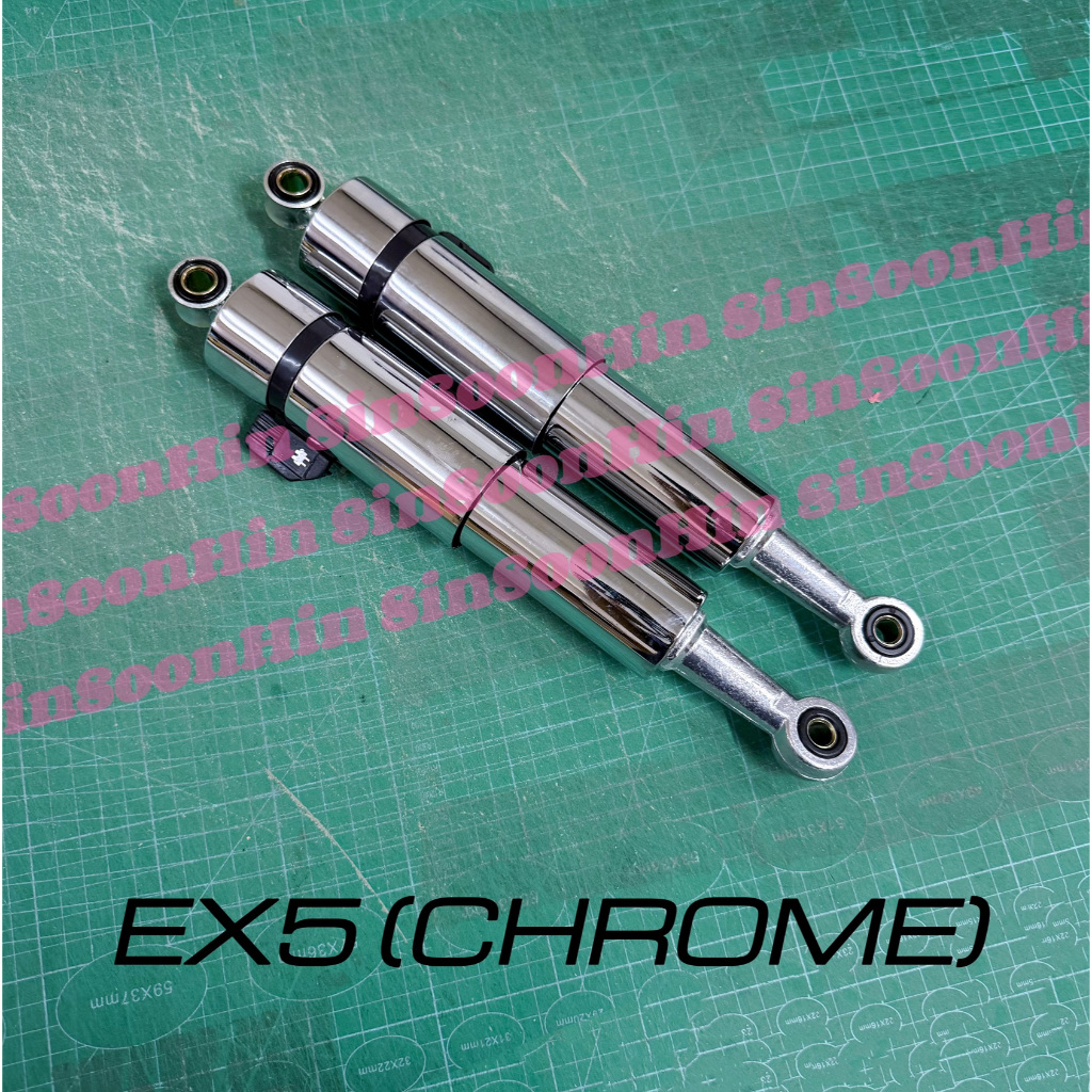 Honda EX5 CHROME Rear Absorber Set # absober belakang ex5 hp ex5 dream ...