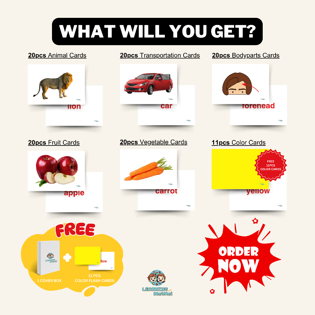 First 100 Words Flash Card Early Learning Flash Card for Kids Flash ...