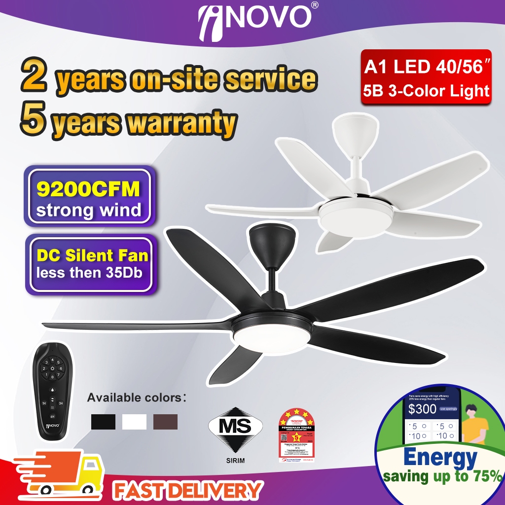 🔥HOT🔥INOVO A1 40/56'' DC Motor Silent Ceiling Fan Remote Control 5Blade ...