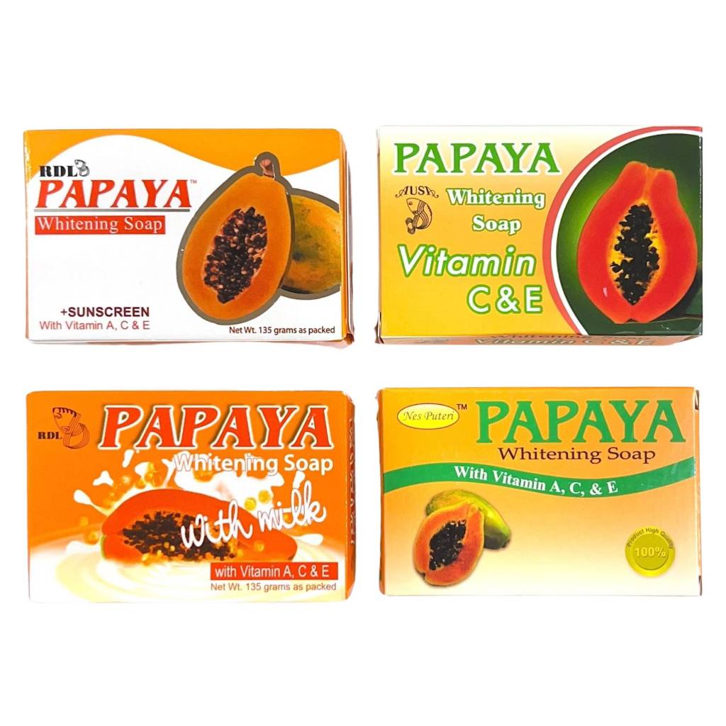 Papaya Whitening Soap with Vitamin A, C & E 100g/135g | Shopee Malaysia