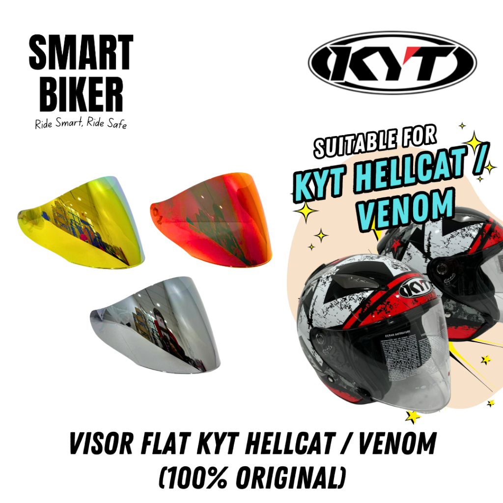 KYT Hellcat/Venom Visor For Helmet KYT Hellcat/Venom Original | Shopee Malaysia