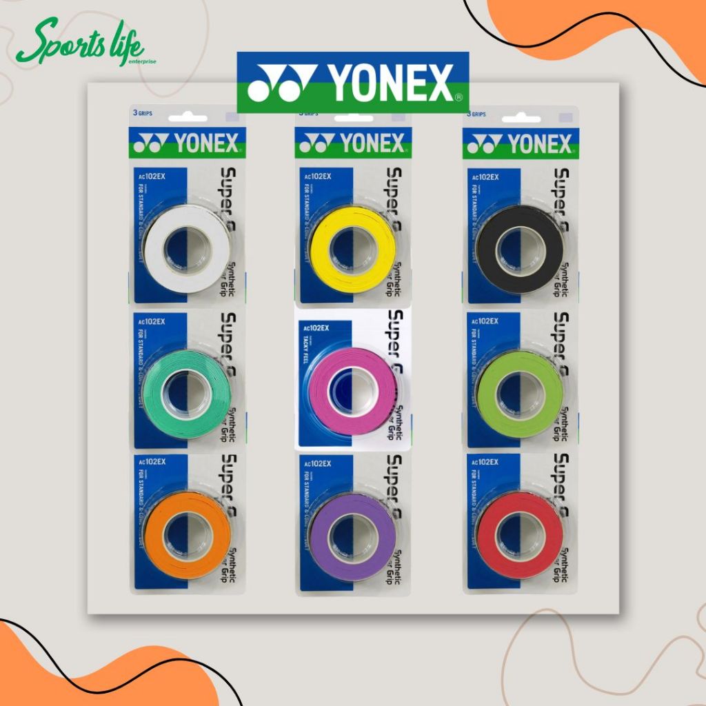 YONEX Badminton Wet Super Grap AC102EX (3-in-1) | Shopee Malaysia