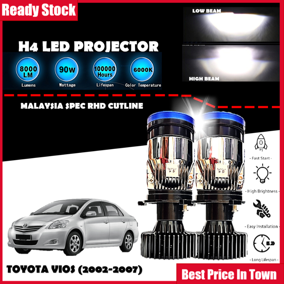 TOYOTA VIOS 1st Generation 2002 - 2007 LED Headlight Car LED Mini ...